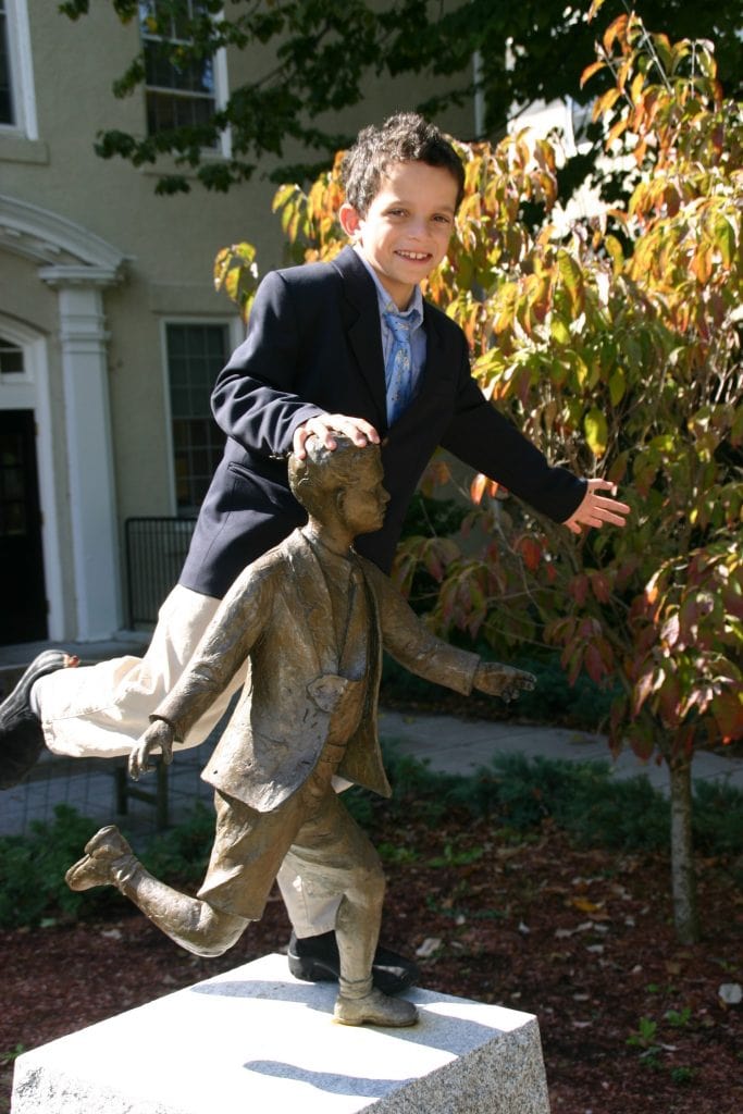 The Running Boy Statue at Fessenden: Inspiring Generations